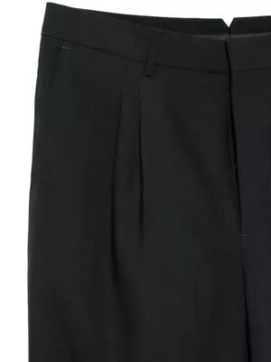 AMI Paris Pleated Cropped Trousers