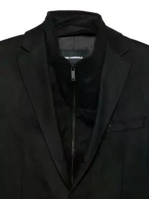Karl Lagerfeld Single-breasted Blazer - Black