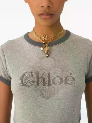 Chloé Logo Cotton T-shirt