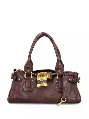Chloé Paddington Padlock Detail Shoulder Bag - Brown