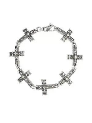 Emanuele Bicocchi Notre-dame Cross Bracelet - Silver