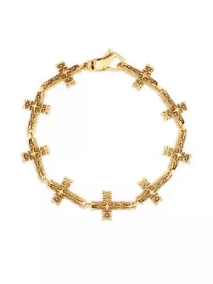 Emanuele Bicocchi Notre-dame Cross Bracelet - Gold
