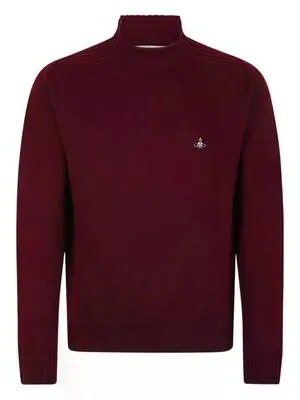 VIVIENNE WESTWOOD Ribbed Logo Sweater - Red