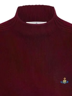 VIVIENNE WESTWOOD Ribbed Logo Sweater - Red