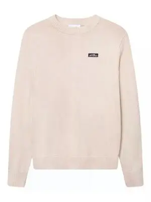 LES DEUX Gary Logo-patch Crew-neck Knitwear