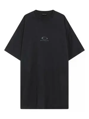 Balenciaga Loop Sports Short-sleeve T-shirt - Black