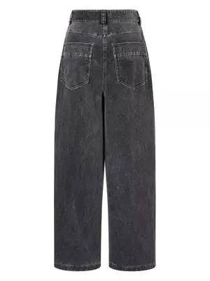 STUDIO TOMBOY Corduroy Wide-leg Trousers - Grey