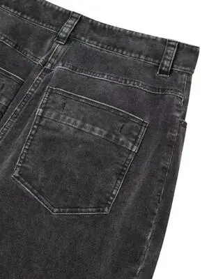STUDIO TOMBOY Corduroy Wide-leg Trousers - Grey