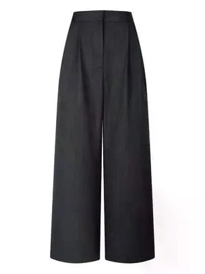 STUDIO TOMBOY Pinstriped Wide-leg Trousers