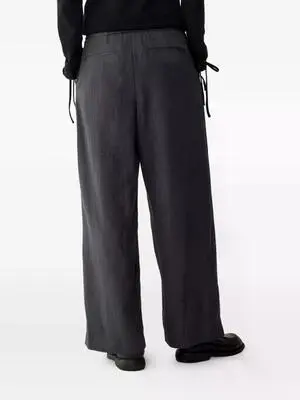 STUDIO TOMBOY Pinstriped Wide-leg Trousers