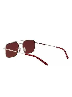 Gucci Rectangular-frame Sunglasses - Silver