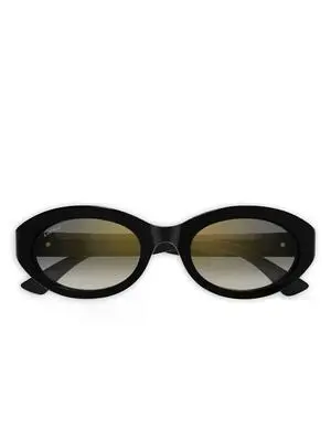 CARTIER Oval-frame Sunglasses - Black