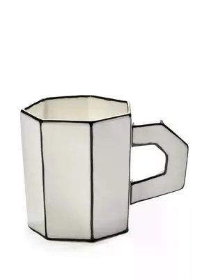 SERAX Heptagon Contrast-line Mug - White