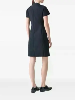 Akris V-neck Mini Dress