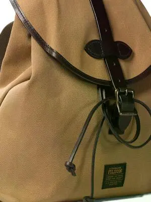 Filson Leather-trimmed Backpack