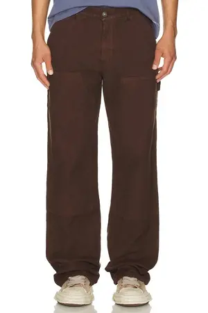 SKY HIGH FARM WORKWEAR Flannel Lined Canvas Double Knee Pants