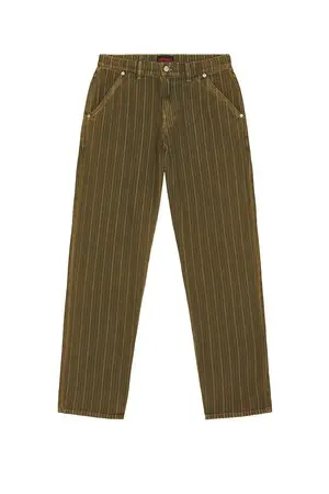 PLEASURES Rail Stripe Work Pants