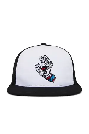 MALBON X Santa Cruz Trucker Hat - White & Black