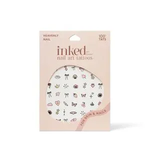 INKED BY DANI Heavenly Nail Art Temporary Tattoo Pack - One-color