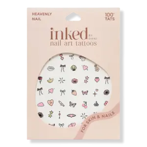 INKED BY DANI Heavenly Nail Art Temporary Tattoo Pack - One-color
