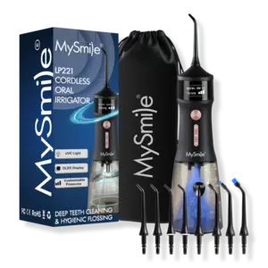 MYSMILE Lp221 Cordless Professional Water Flosser With Uvc Sterilizable - Black