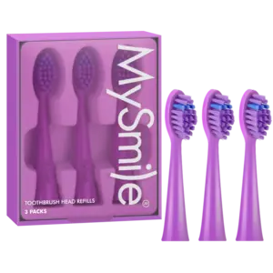 MYSMILE Dy156 Electric Toothbrush Replacement Heads - Purple