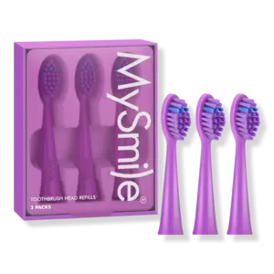 MYSMILE Dy156 Electric Toothbrush Replacement Heads - Purple