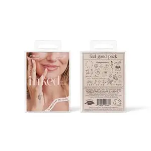 INKED BY DANI Feel Good Temporary Tattoo Pack - One-color