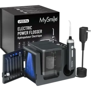 MYSMILE Lp233 Pro Uvc Countertop Water Flosser With Water Filter - Grey