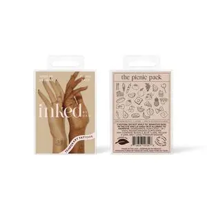 INKED BY DANI Picnic Temporary Tattoo Pack - One-color