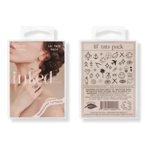 INKED BY DANI Lil' Tats Temporary Tattoo Pack - One-color
