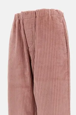 META CAMPANIA COLLECTIVE Wide-ribbed Velvet Trousers