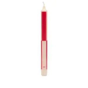 HAY Pattern Candle Block - Off-white/red