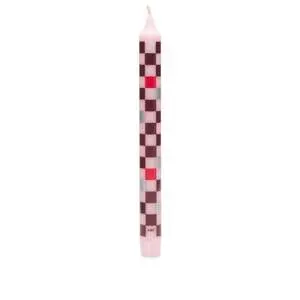 HAY Pattern Candle Check - Pink/bordeaux/red/silver