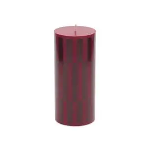 HAY Column Candle Small - Wine/bordeaux