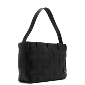 ST. AGNI Woven Mini Tote - Black
