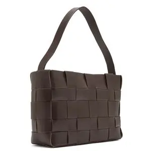 ST. AGNI Woven Mini Tote - Chocolate
