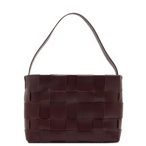 ST. AGNI Woven Mini Tote - Plum