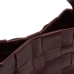 ST. AGNI Woven Mini Tote - Plum