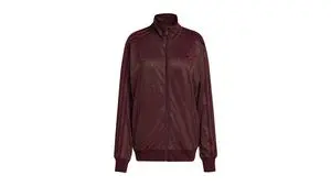 Adidas Lurex Firebird Track Top - Maroon/gold Metallic