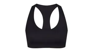 Nike X Skims Shine Racer Back Bra - Obsidian