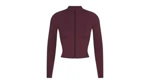 Nike X Skims Matte Mock Neck Full Zip Jacket - Currant