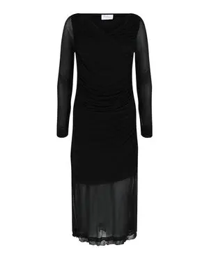 FERRAGAMO Ruched Long Sleeve Mini Dress