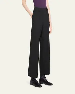 Theory Classic Straight-leg Good Wool Pants