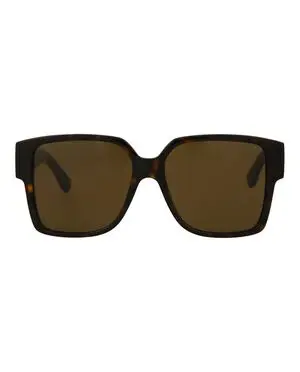 Saint Laurent Square-frame Acetate Sunglasses - Shiny Dark Havana (slm9/30001591/003)