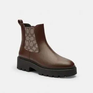 COACH Lucy Chelsea Boot With Signature Polyester
