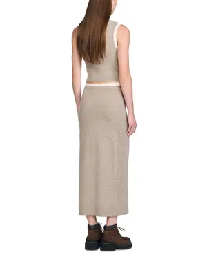 Sandro Two Tone Midi Dress
