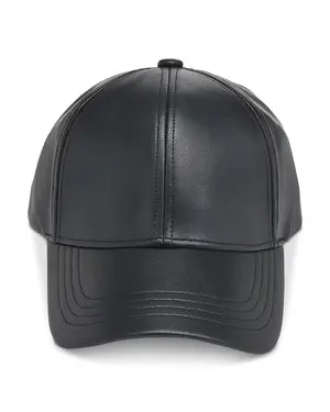 Aqua Sol & Selene Vegan Leather Baseball Cap