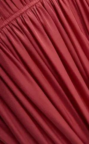 Ulla Johnson Boheme Pleated Silk Gown - Red