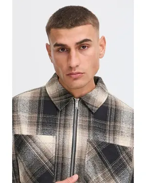 SOLID Rikki Plaid Zip Shirt